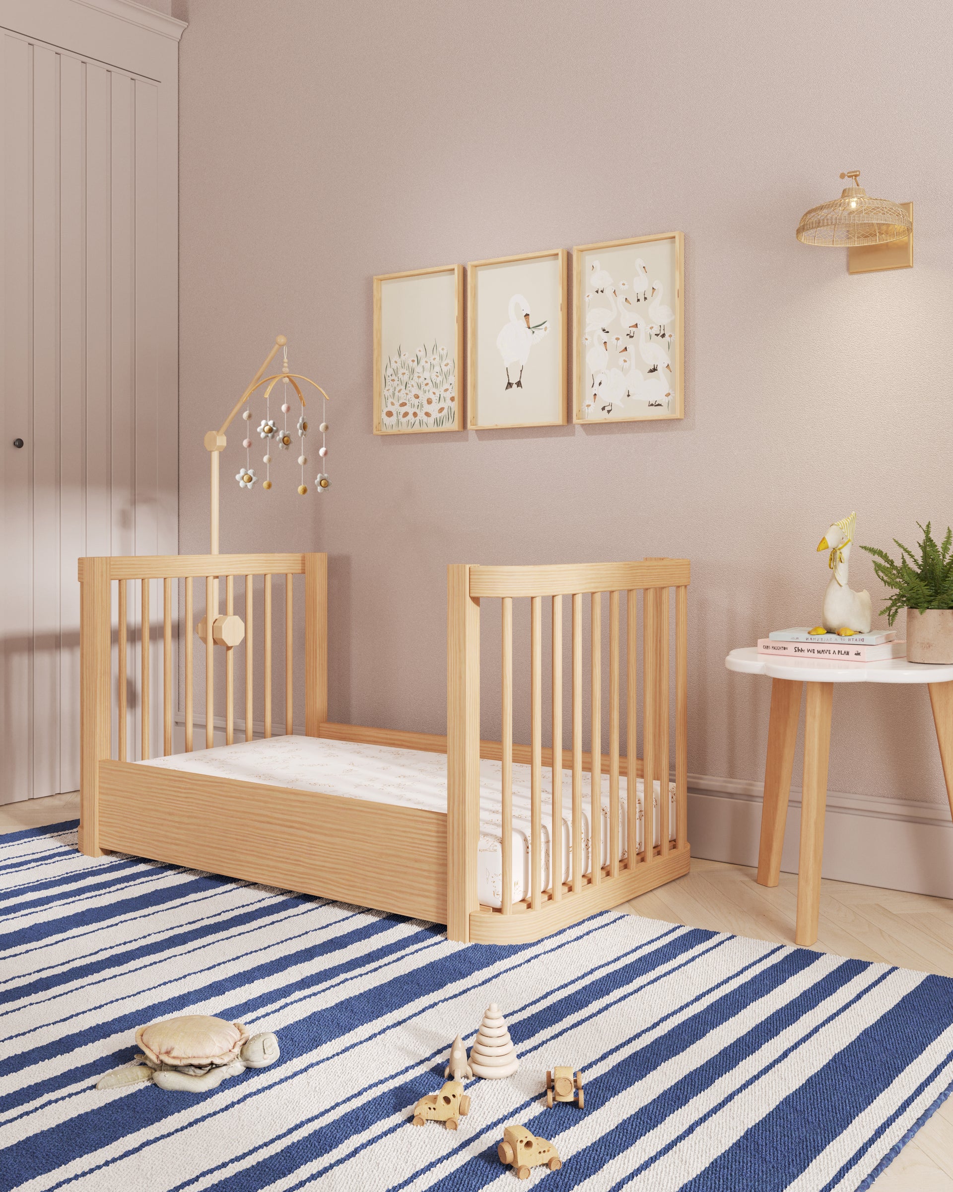 The Wave Crib | Convertible Crib To Toddler Bed | Nestig