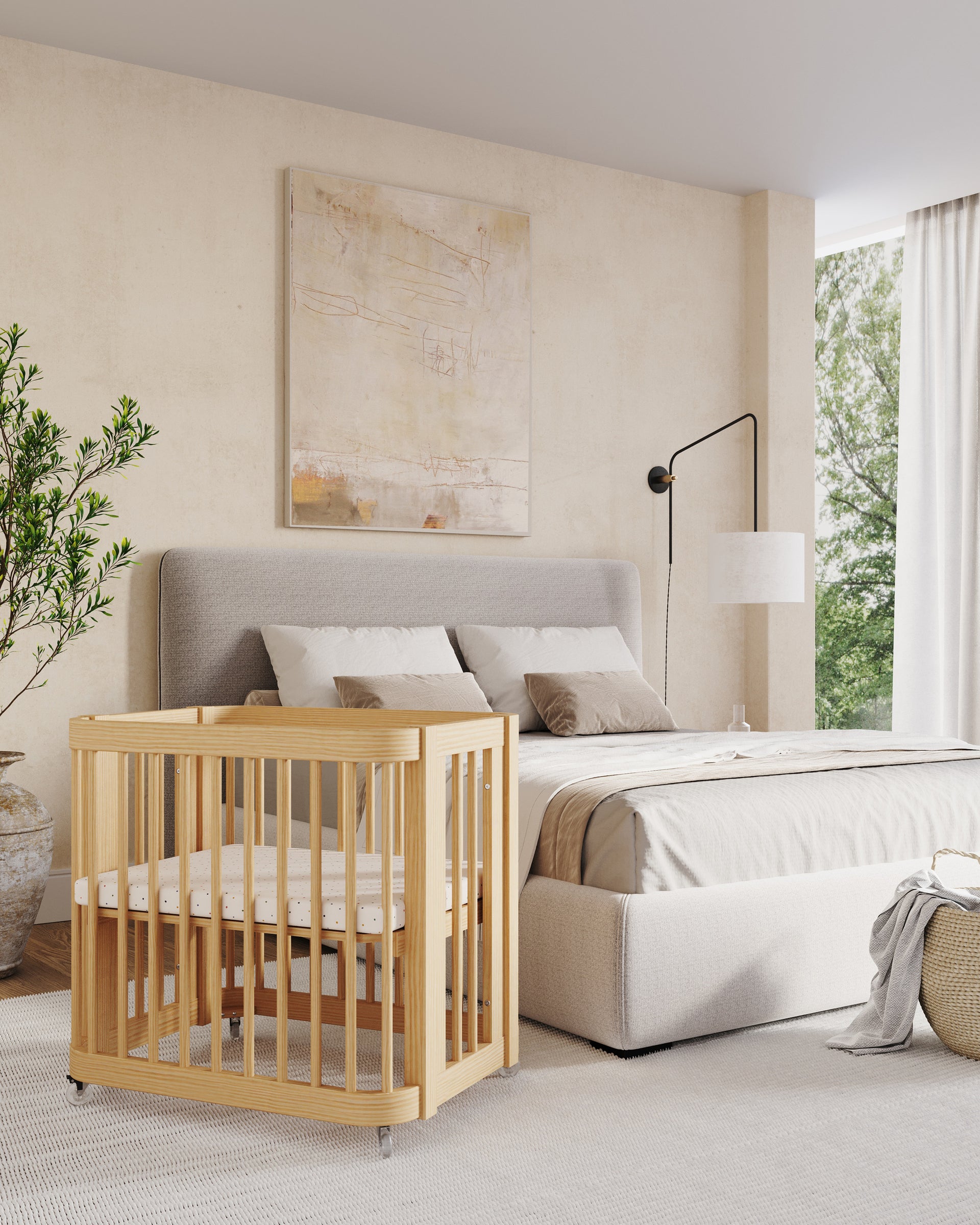 The Wave Crib | Convertible Crib To Toddler Bed | Nestig