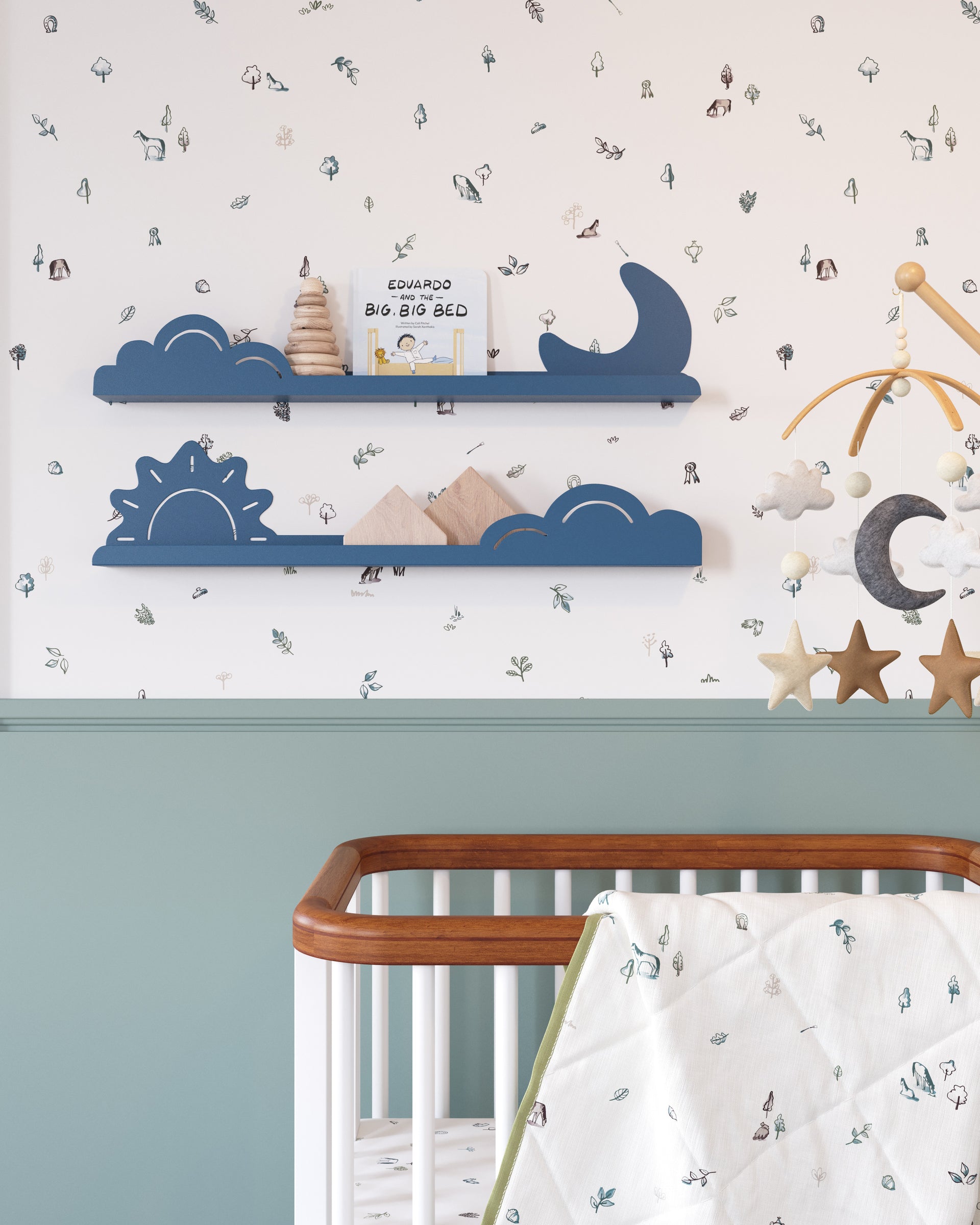 Moon Floating Shelf Set | Nestig