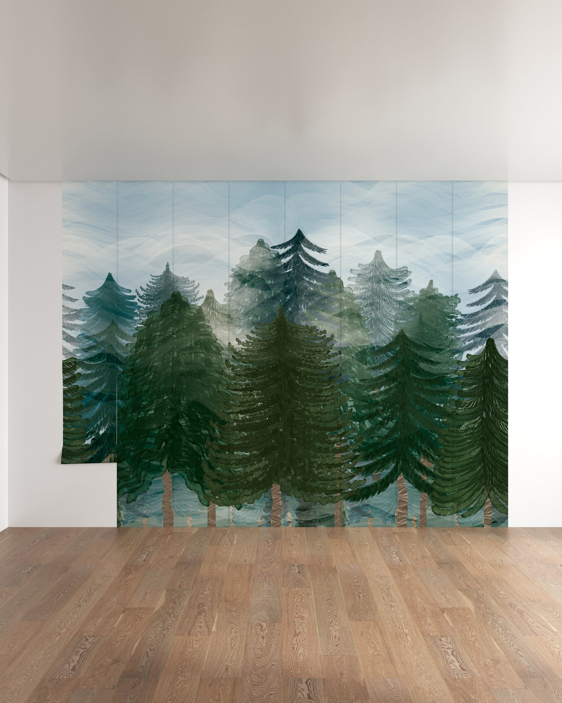 Evergreen Wall Mural – Nestig