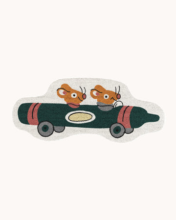 2-Seater Crayon Car Rug | Richard Scarry x Nestig