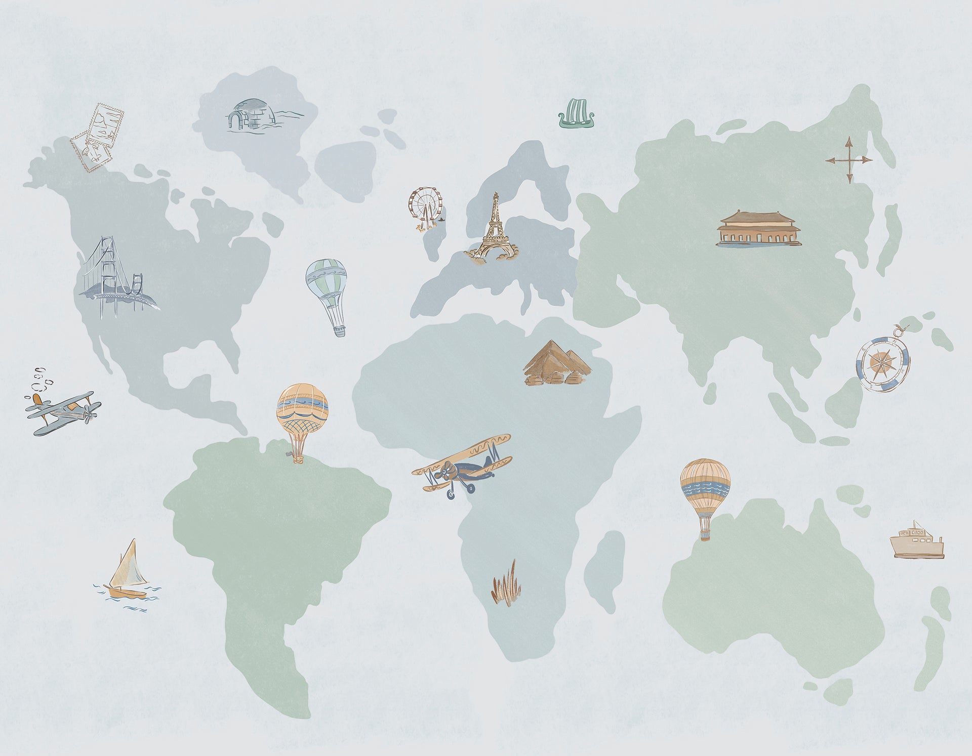 Our World Wall Mural | Nestig