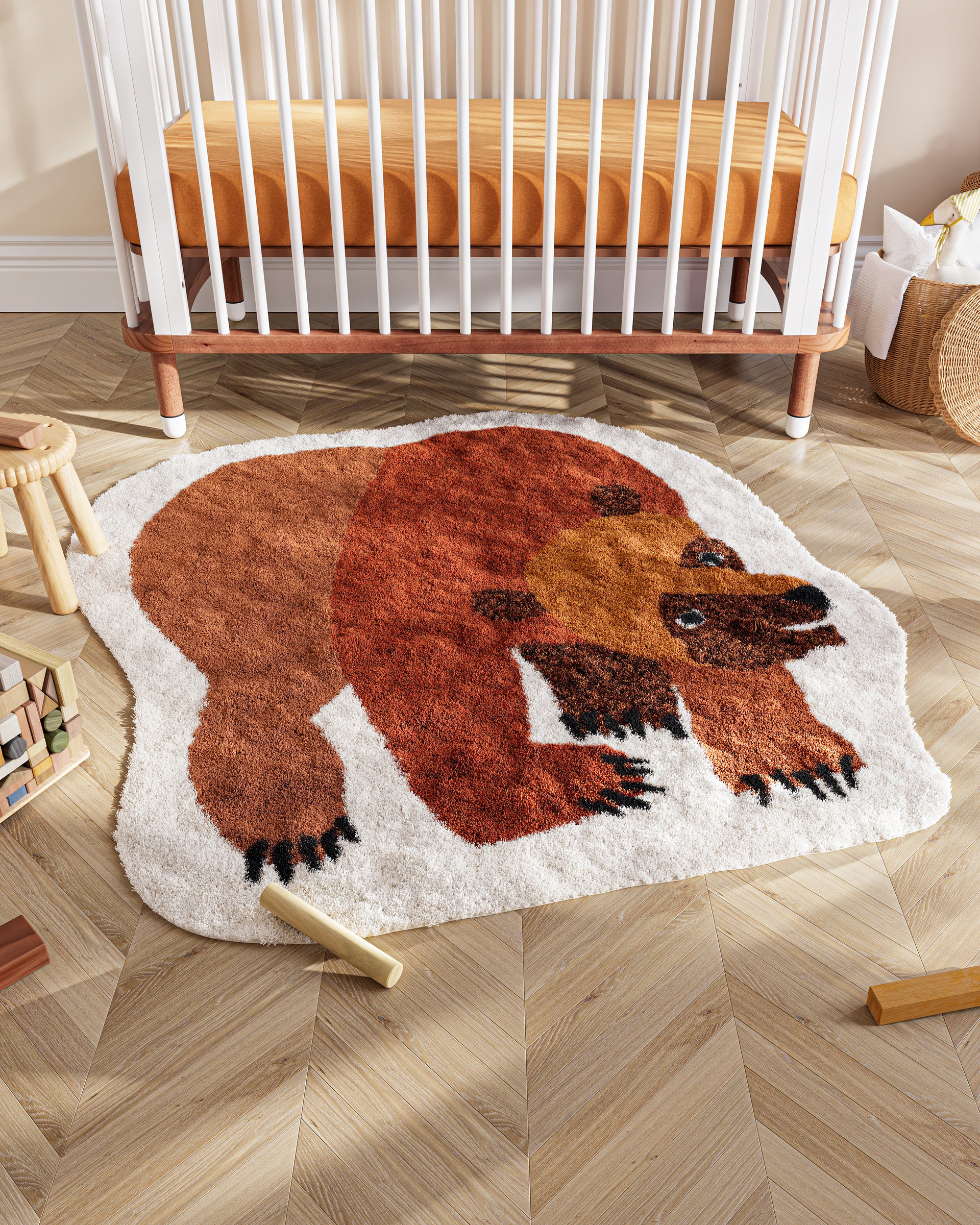 Brown Bear, Brown Bear Washable Rug | Eric Carle x Nestig