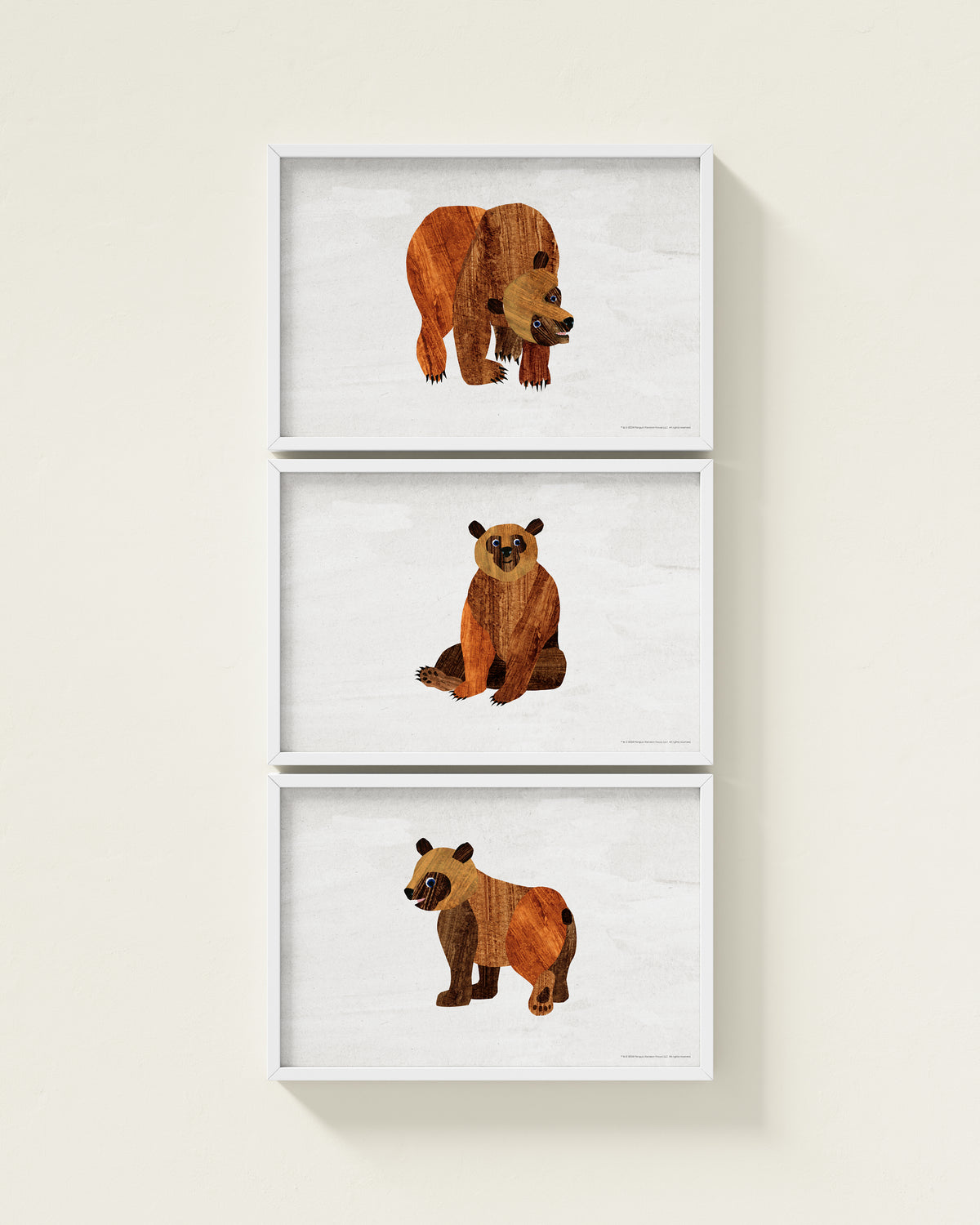 Brown Bear, Brown Bear Framed Wall Art Set | Eric Carle x Nestig