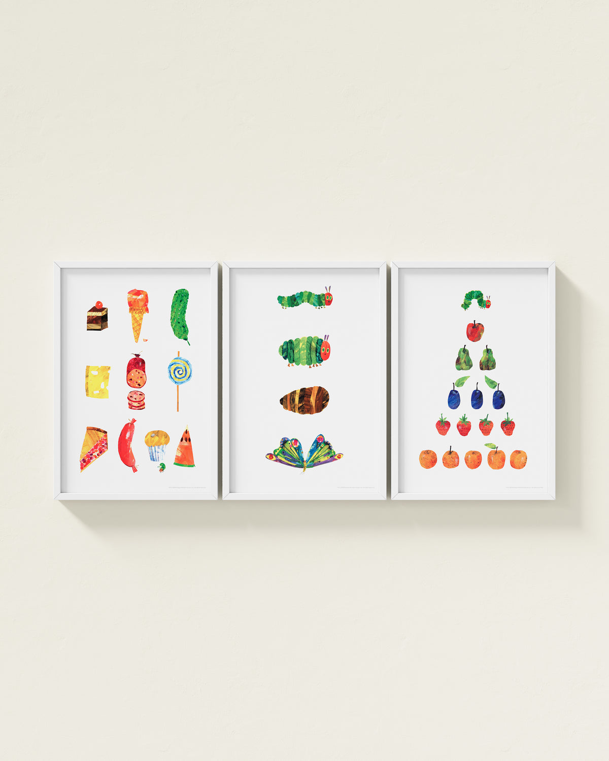Very Hungry Caterpillar Framed Wall Art Set | Eric Carle x Nestig