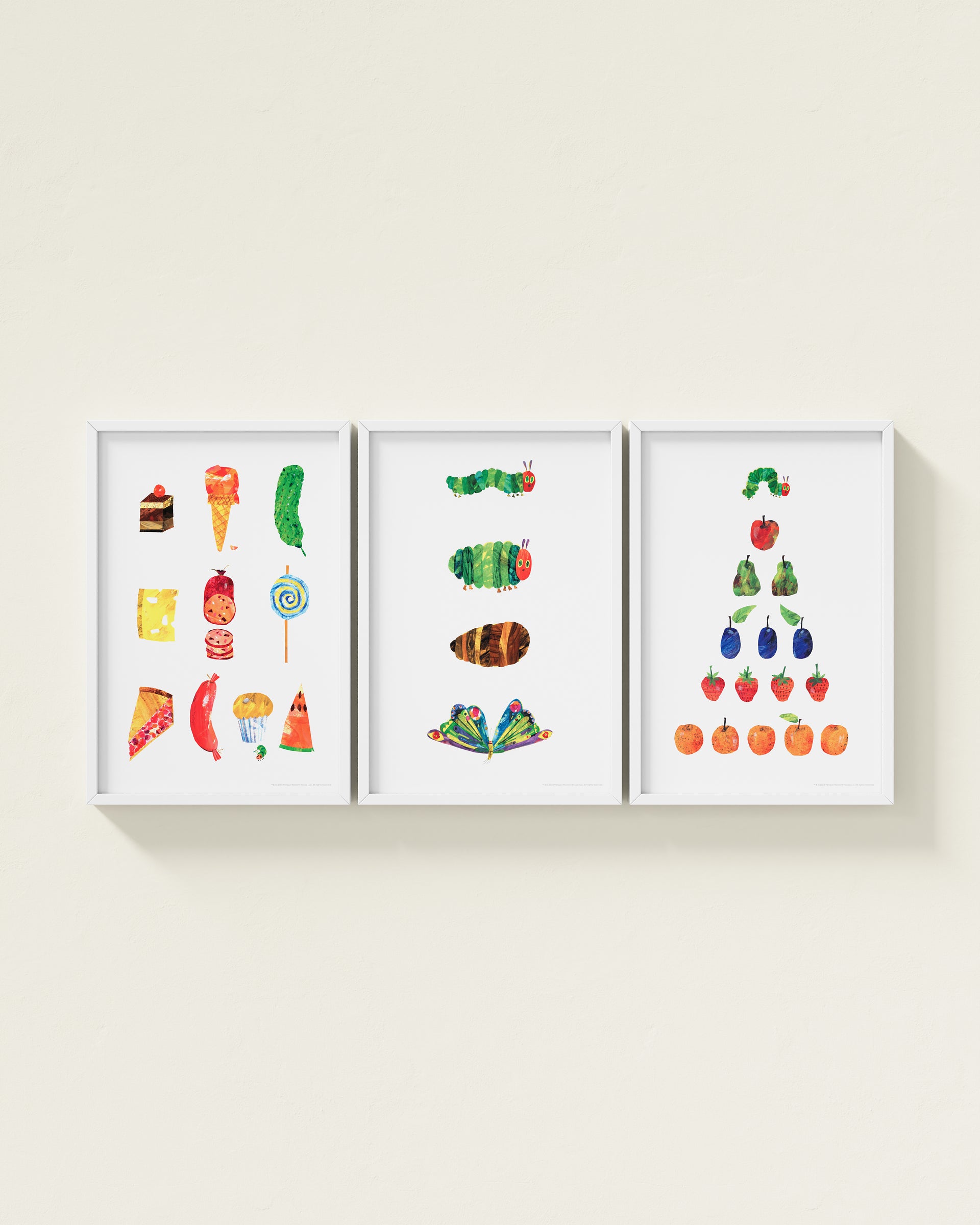 Very Hungry Caterpillar Framed Wall Art Set | Eric Carle x Nestig
