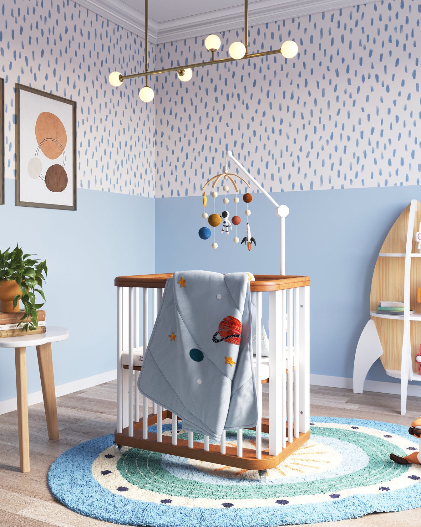 The Cloud Crib | Modern Convertible Crib | Nestig