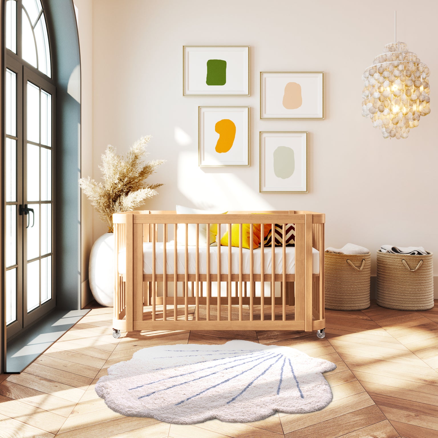 Washable 100% Cotton Rugs | Seashell Rug