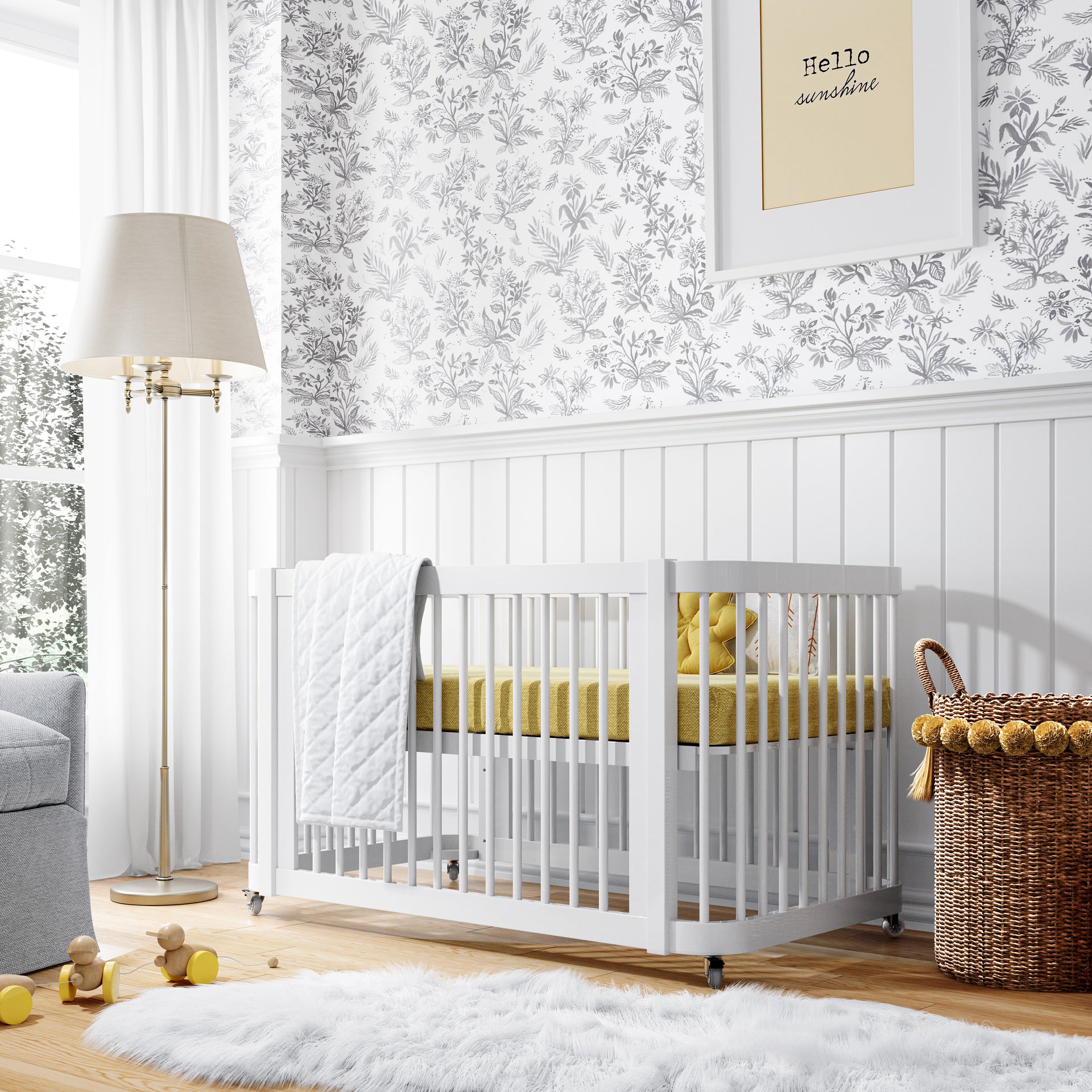 The Wave Crib | Convertible Crib To Toddler Bed | Nestig