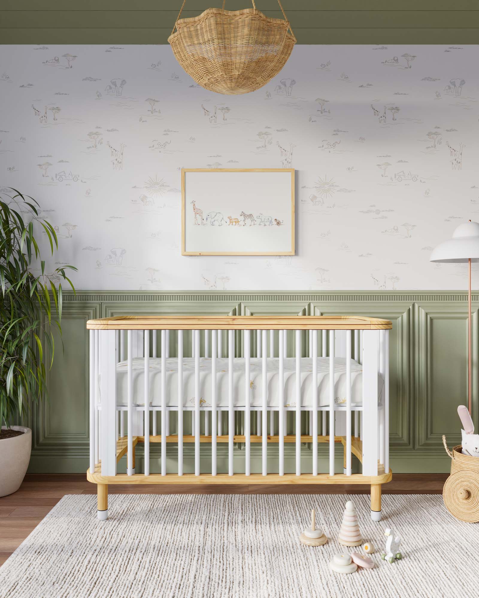 The Cloud Crib | Modern Convertible Crib | Nestig