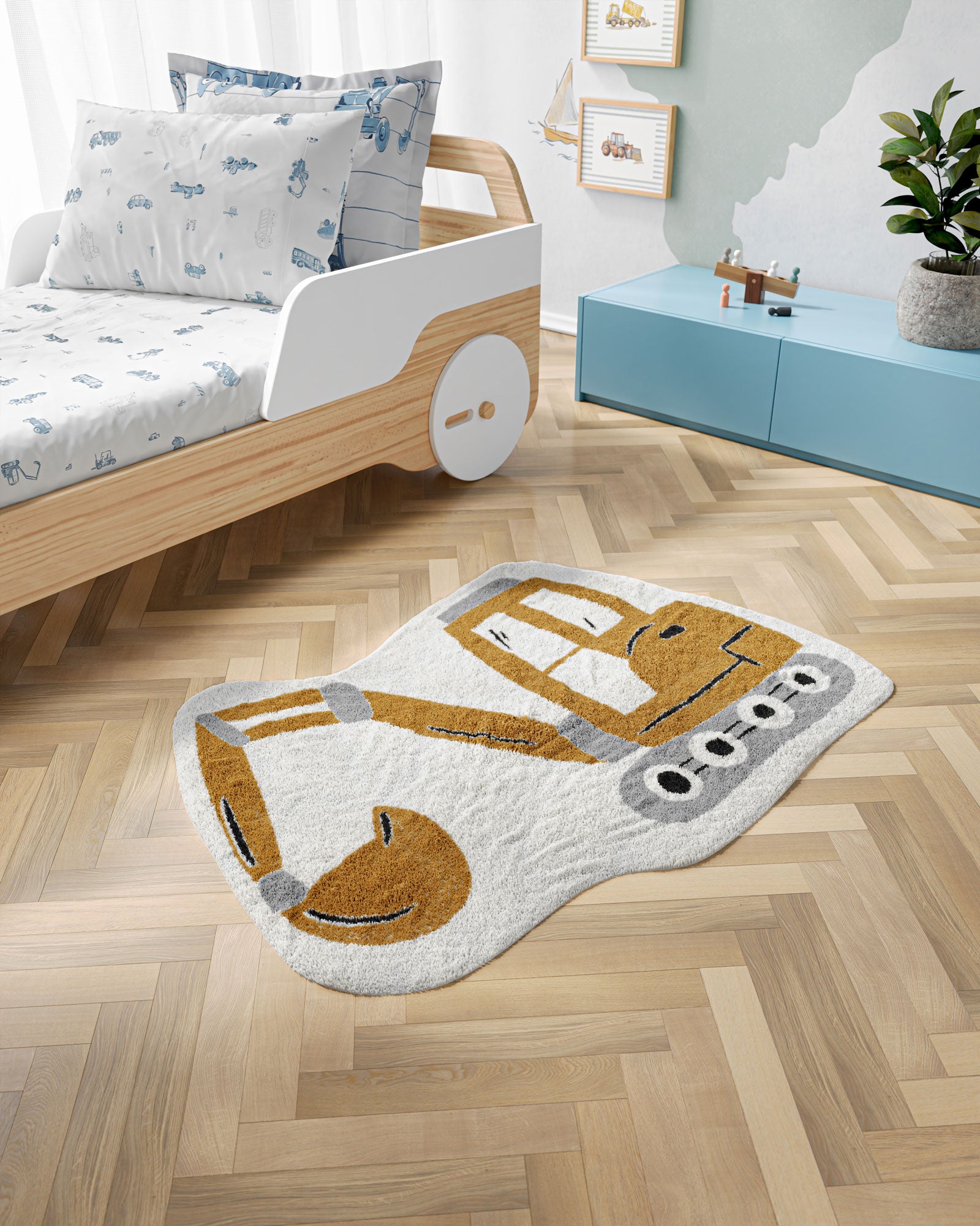 Digger Washable Rug | Nestig