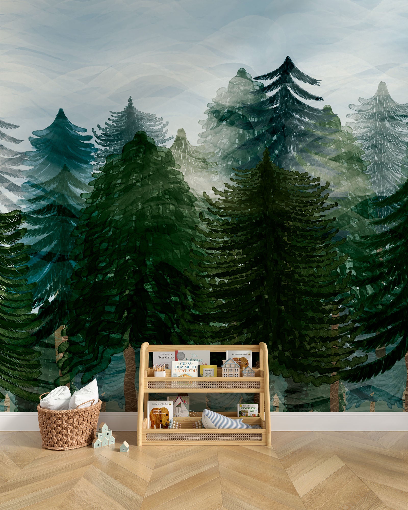 Evergreen Wall Mural – Nestig