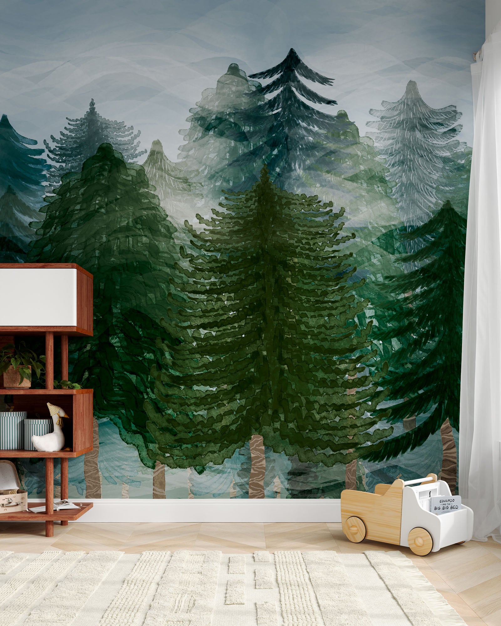 Evergreen Wall Mural – Nestig