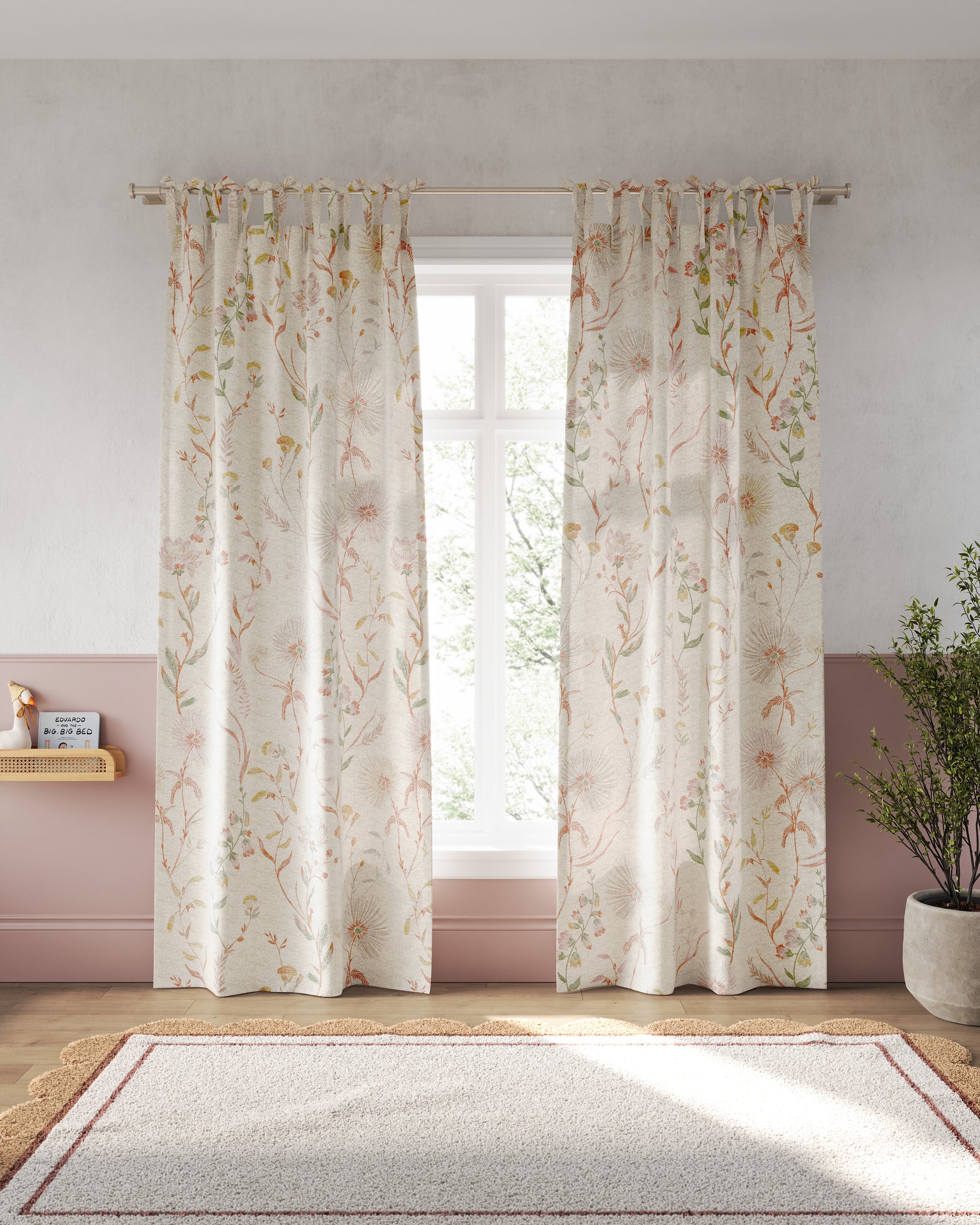 Flora Sheer Curtain | Nestig