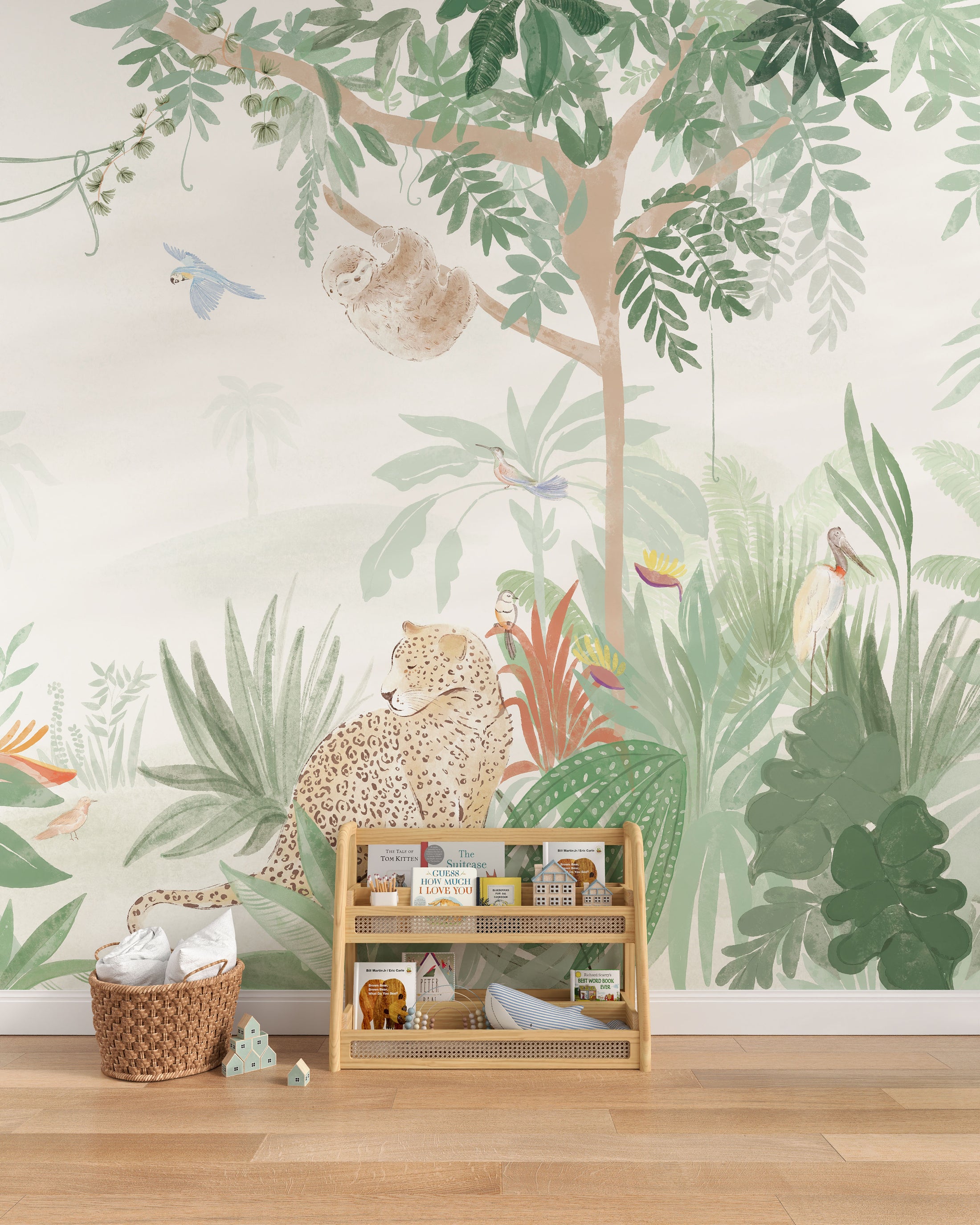 Jungle Morning Wall Mural | Nestig