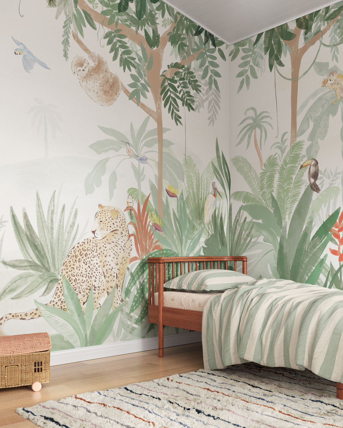 Jungle Morning Wall Mural | Nestig