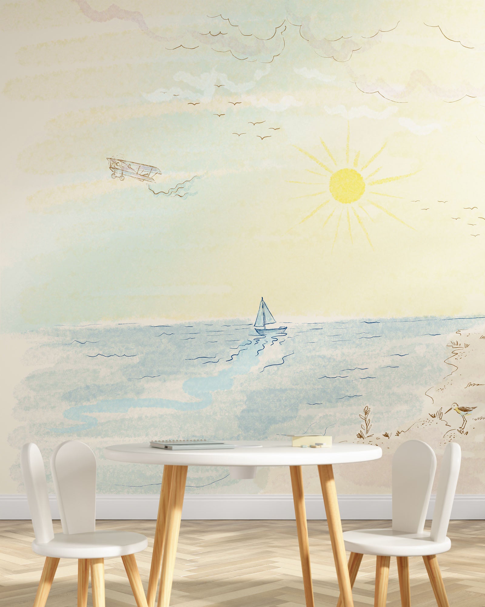 Morning Light Wall Mural | Nestig x Lindsay Lohan
