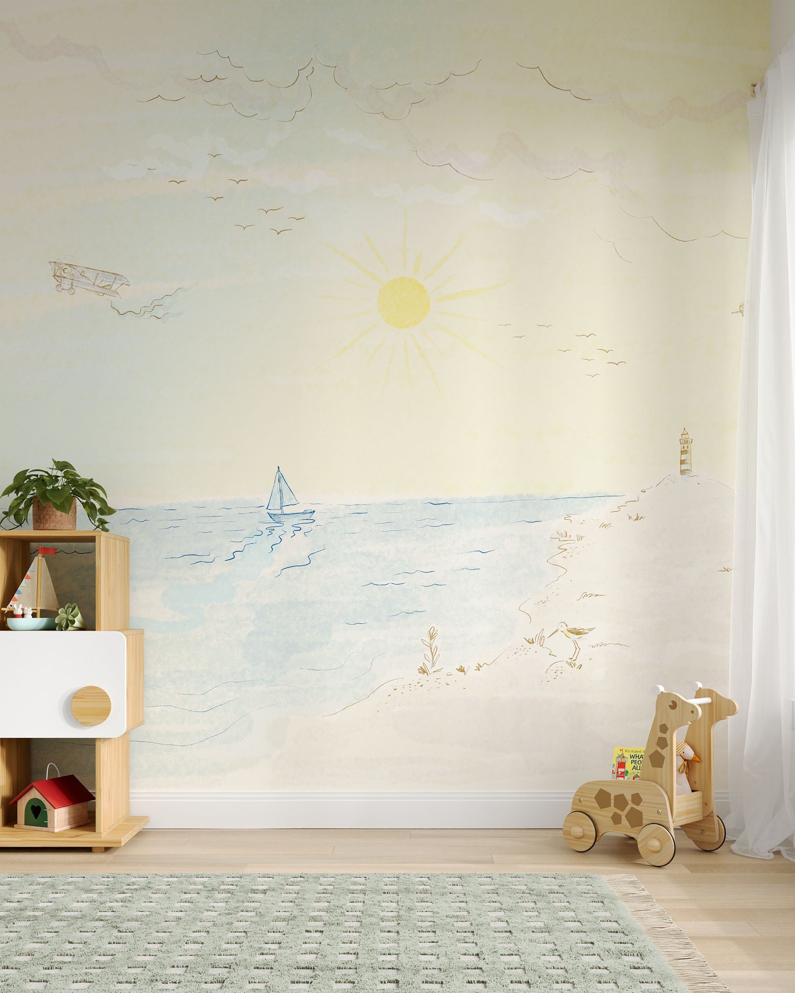 Morning Light Wall Mural | Nestig x Lindsay Lohan