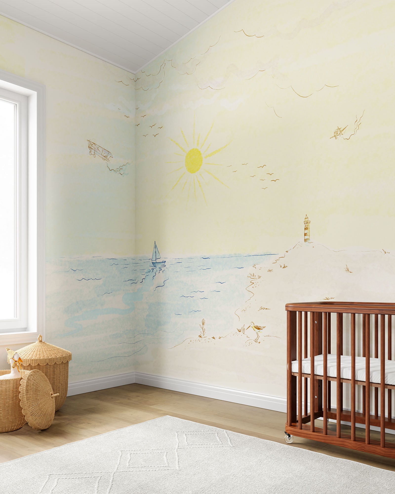 Morning Light Wall Mural | Nestig x Lindsay Lohan