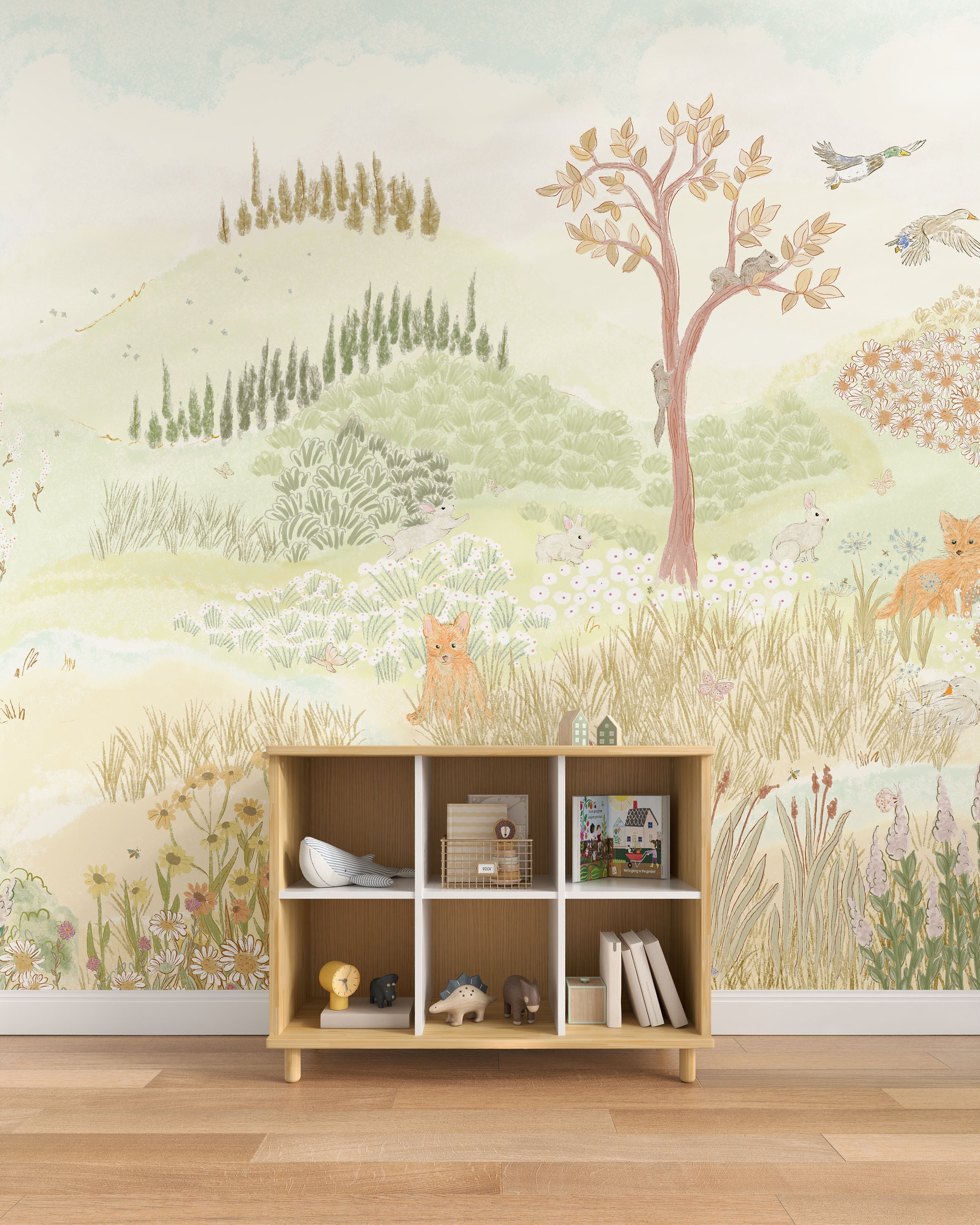 Rolling Meadow Wall Mural | Nestig