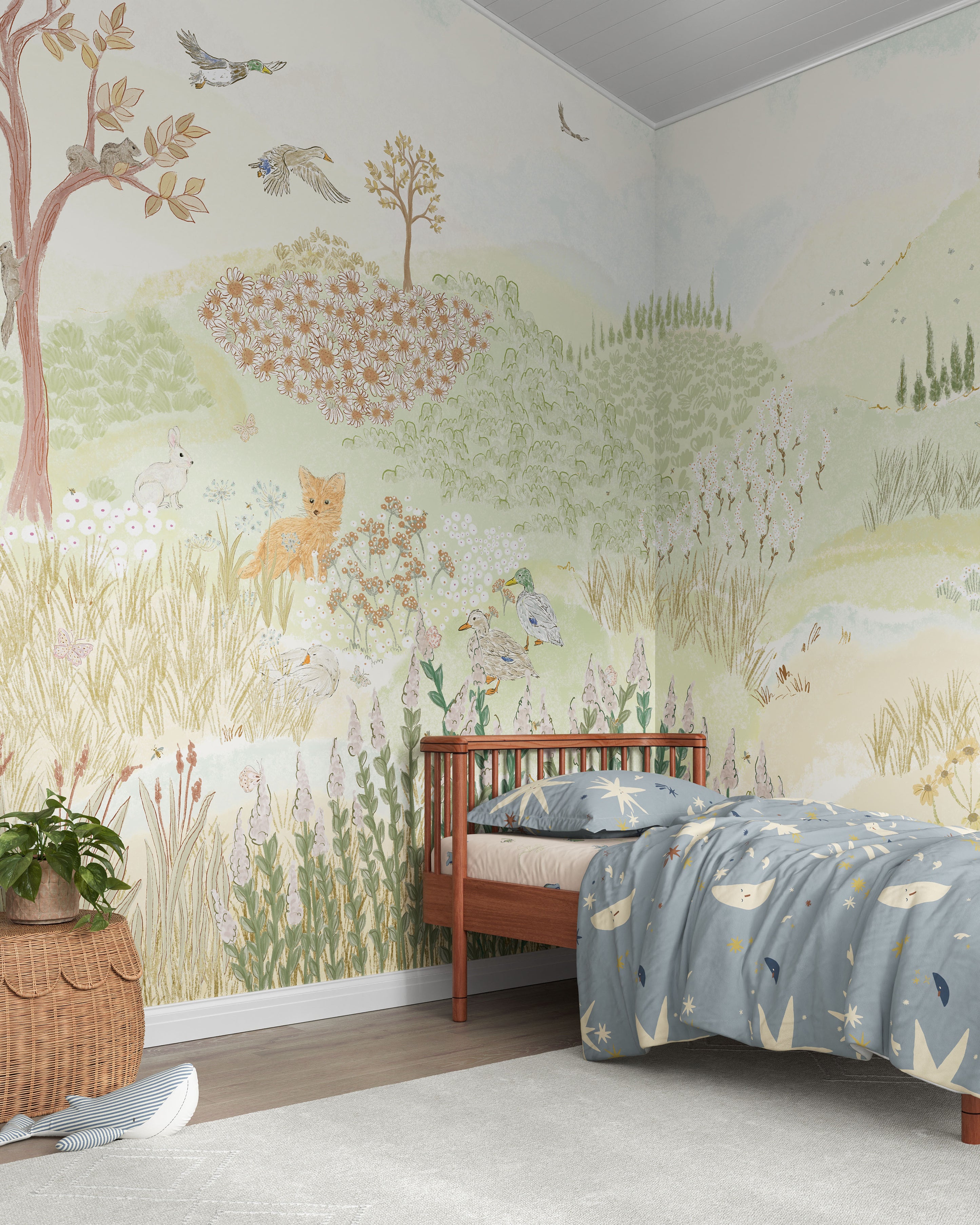 Rolling Meadow Wall Mural | Nestig