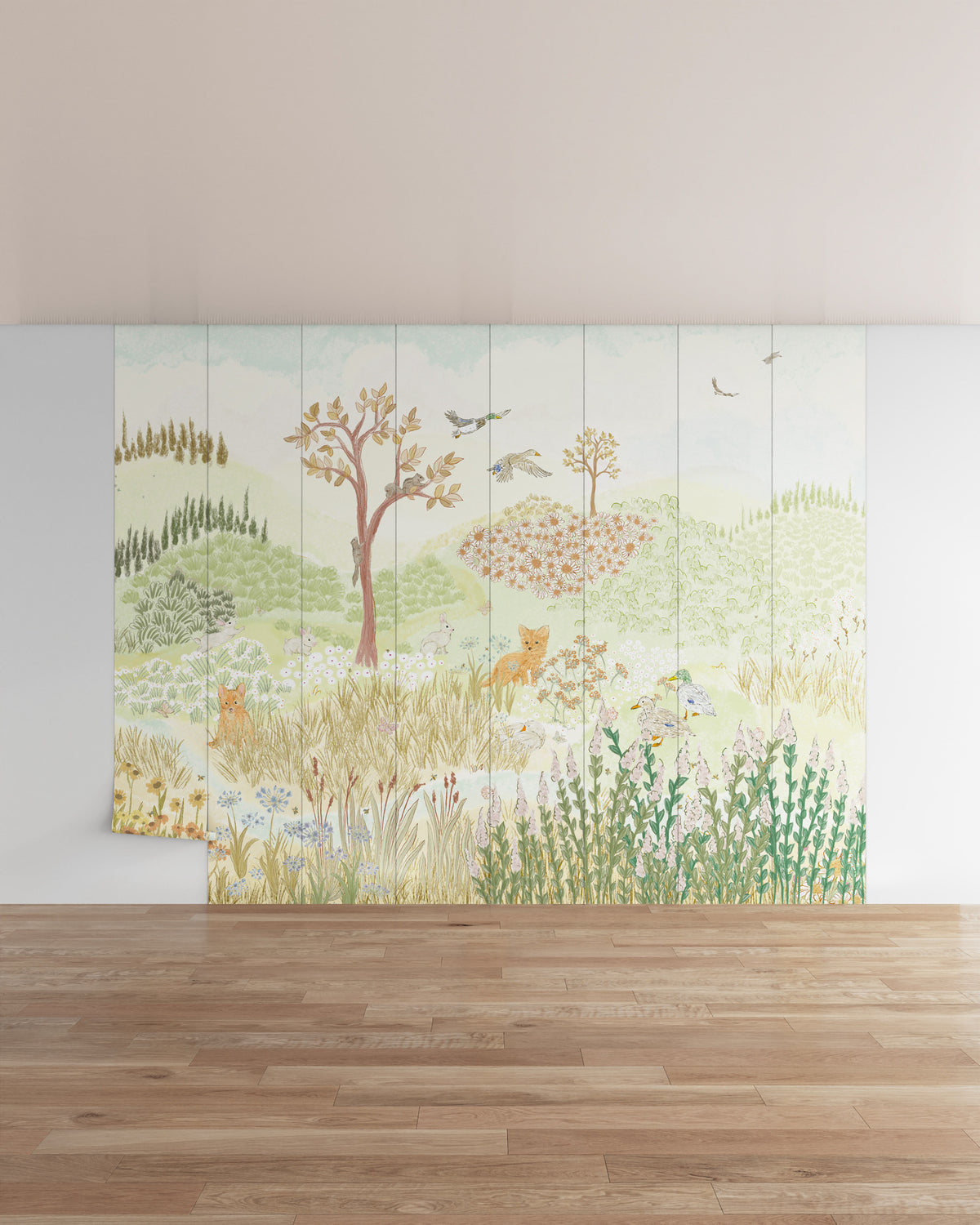 Rolling Meadow Wall Mural | Nestig