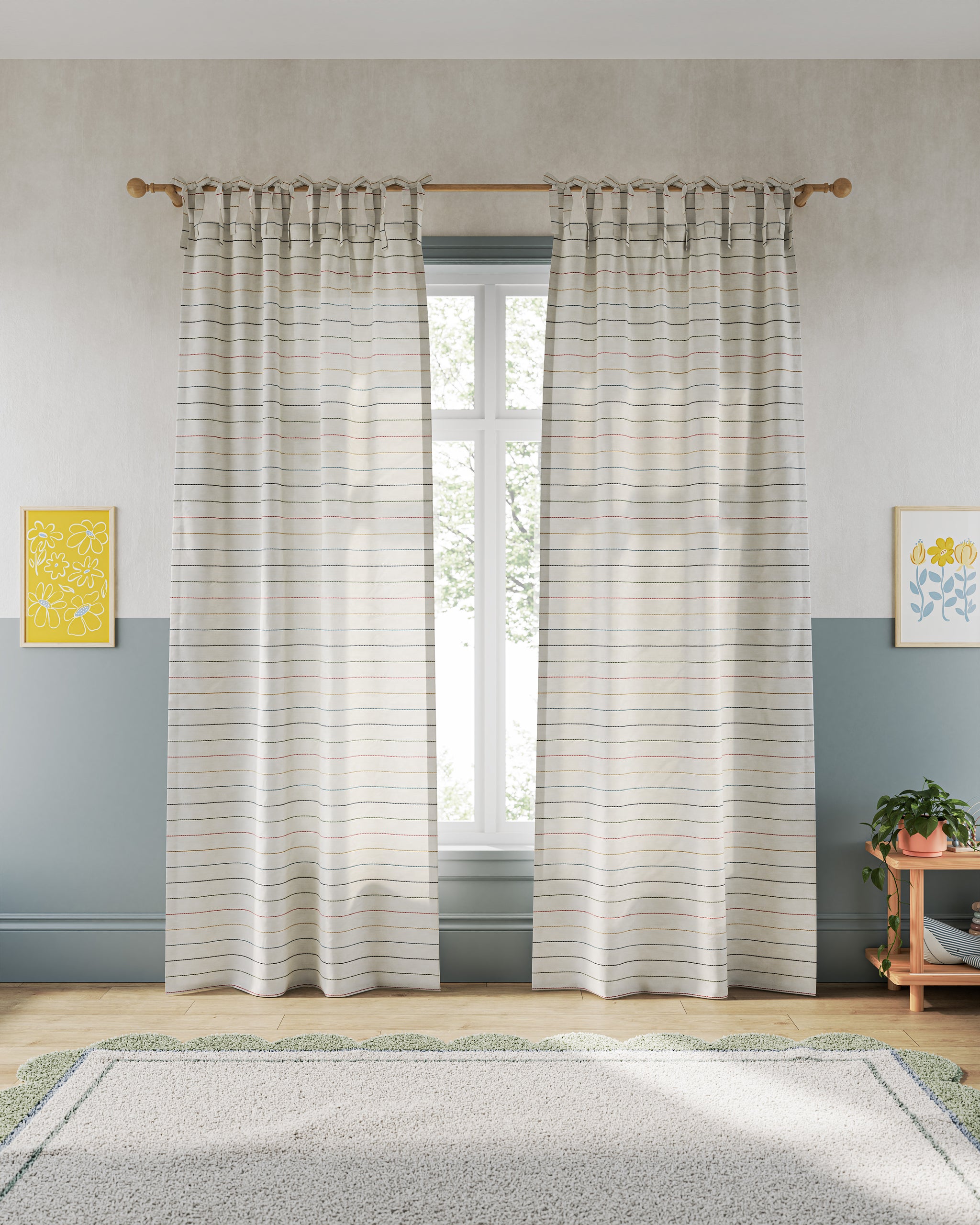 Stripes Sheer Curtain | Nestig