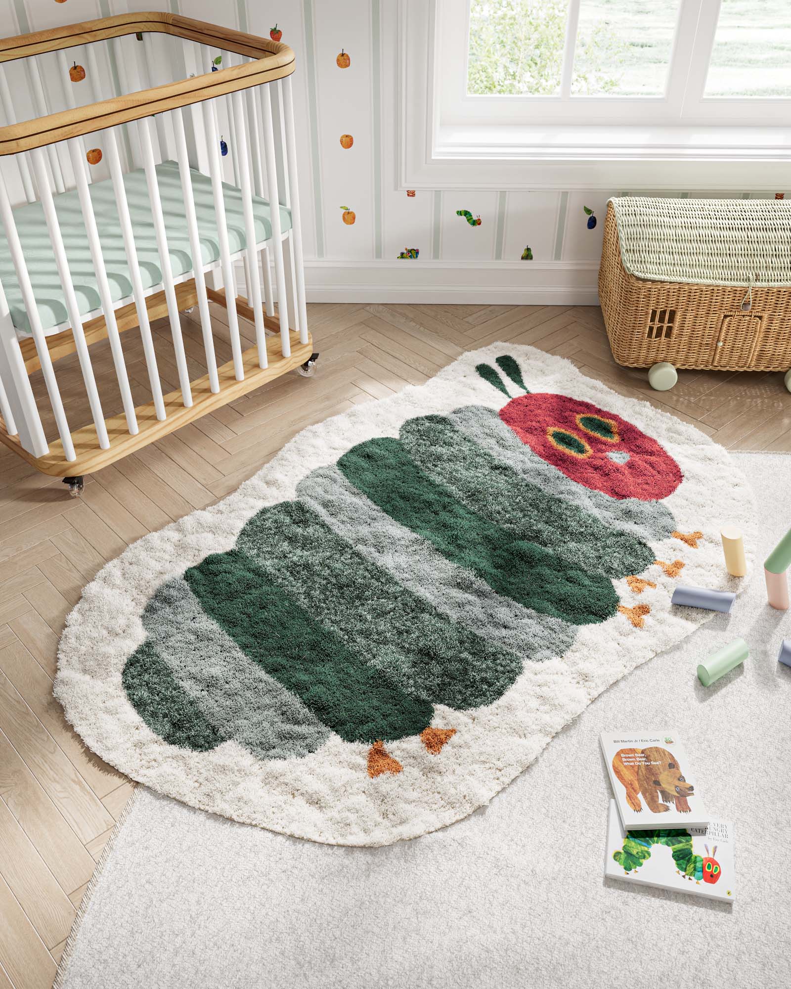 Very Hungry Caterpillar Washable Rug | Eric Carle x Nestig