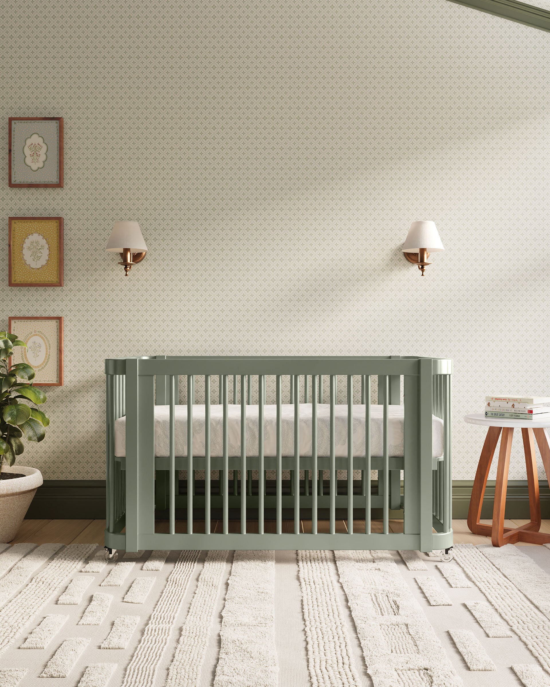 The Wave Crib in Color | Convertible Crib To Toddler Bed | Nestig