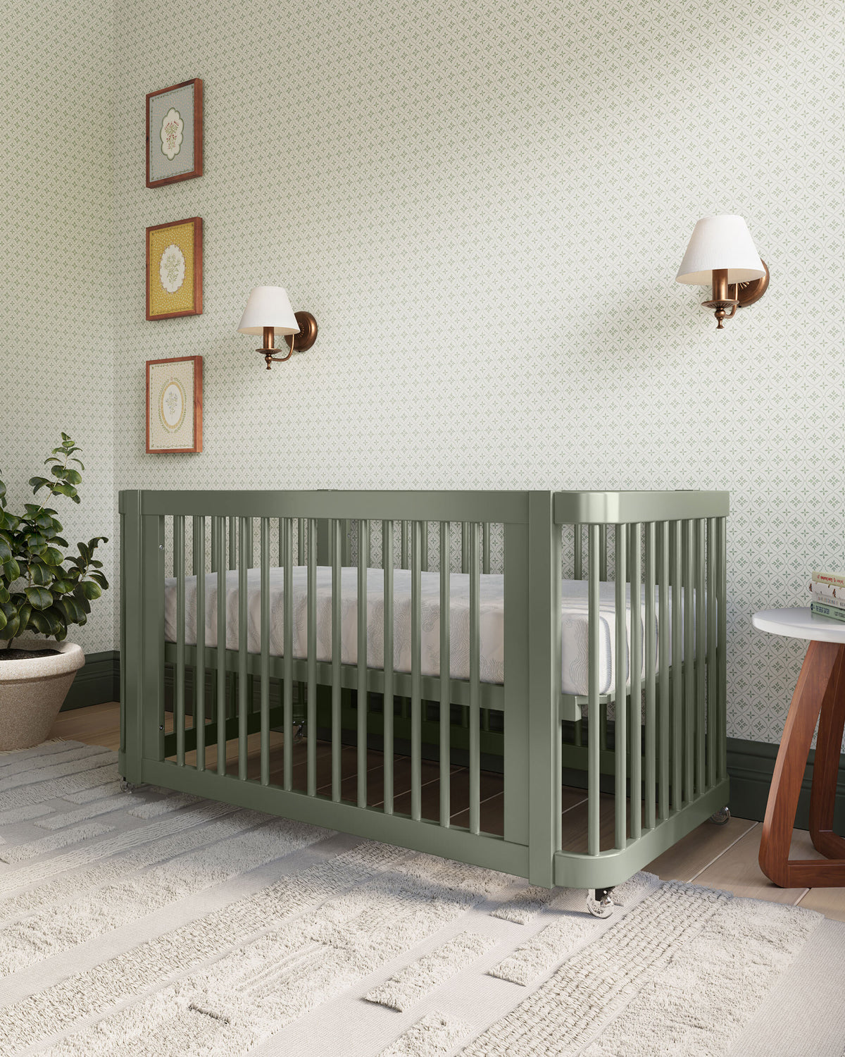 The Wave Crib in Color | Convertible Crib To Toddler Bed | Nestig