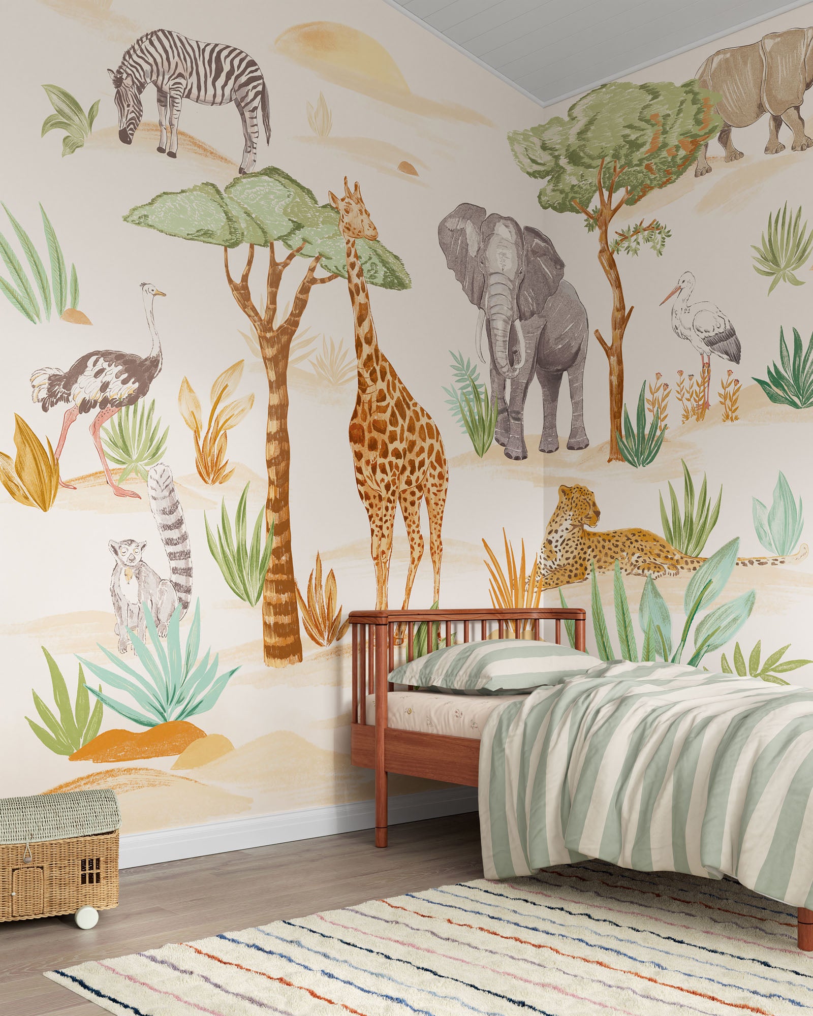 Wild Animals Wall Mural | Nestig