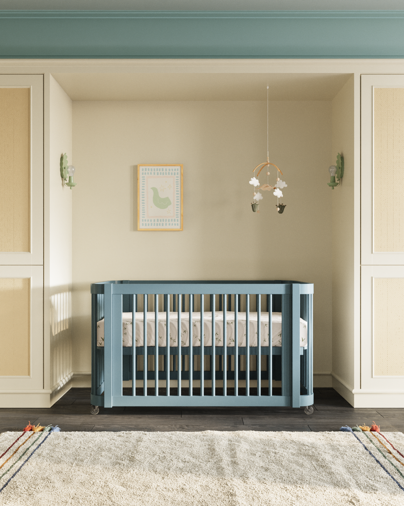 The Wave Crib in Color | Convertible Crib To Toddler Bed | Nestig