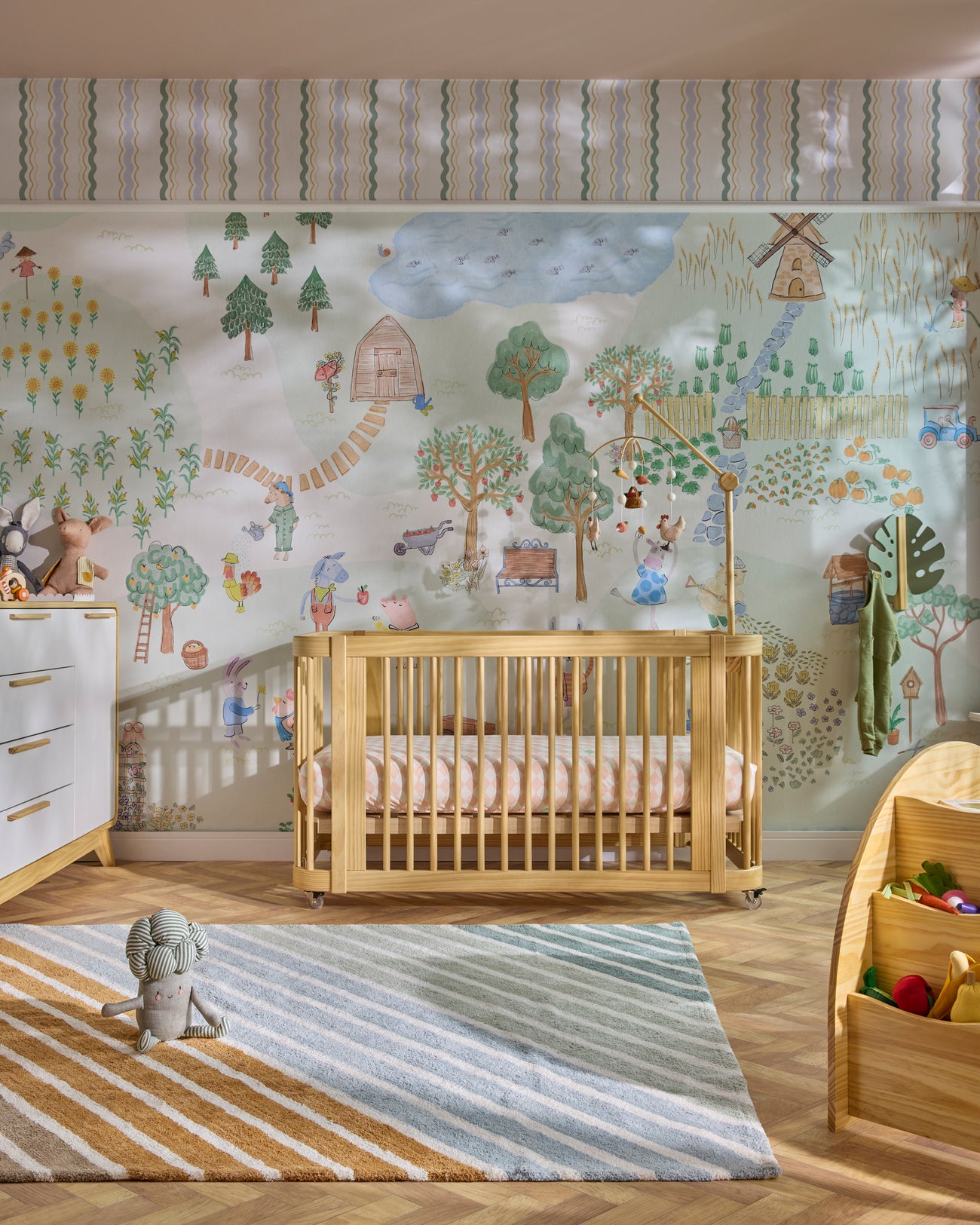 Friendly Farm Wall Mural | Nestig