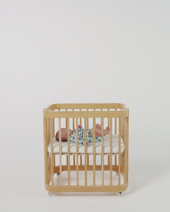 The Wave Crib | Convertible Crib To Toddler Bed | Nestig