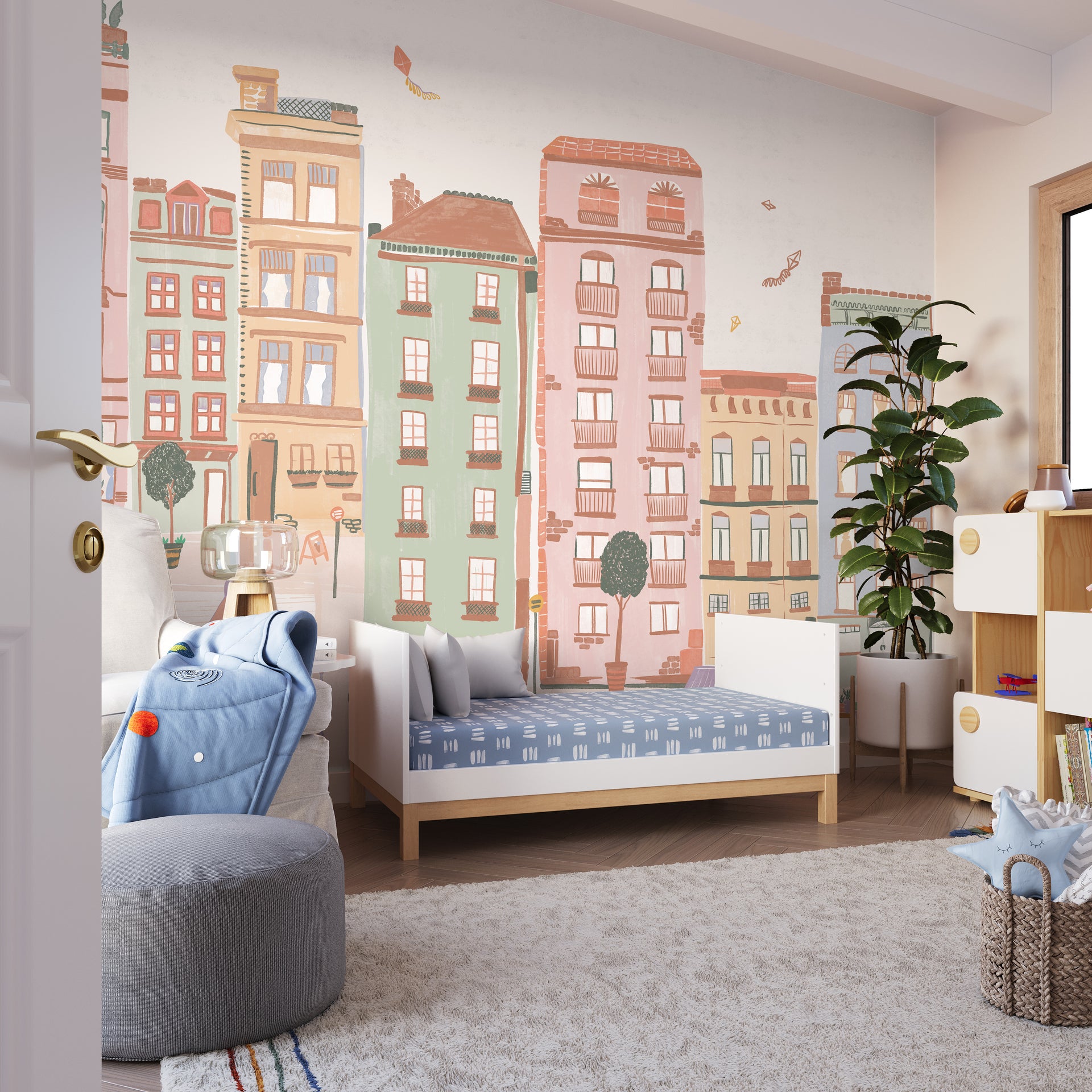 Block Party Wall Mural – Nestig