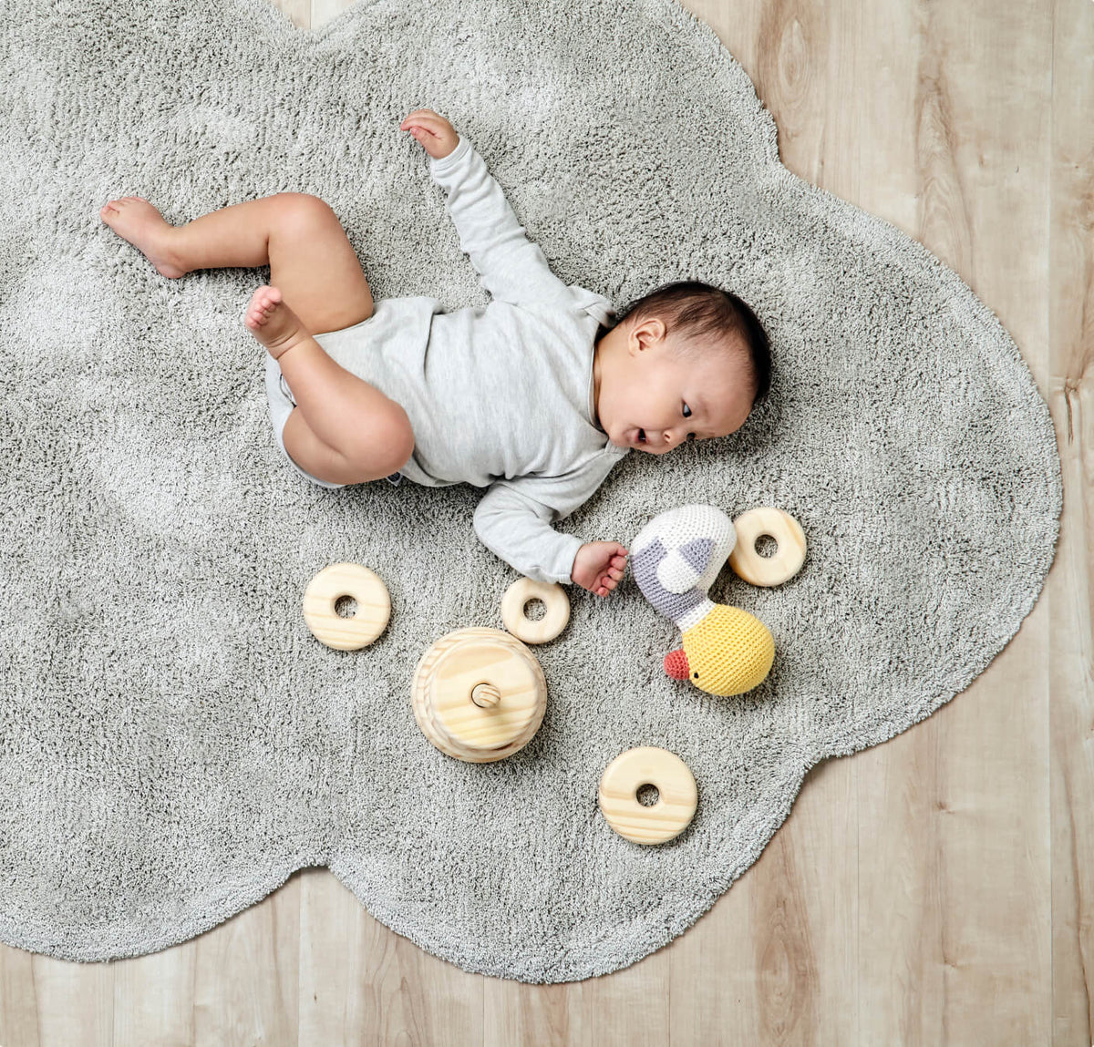 Puff Rug | Washable Rugs for the Nursery | Nestig
